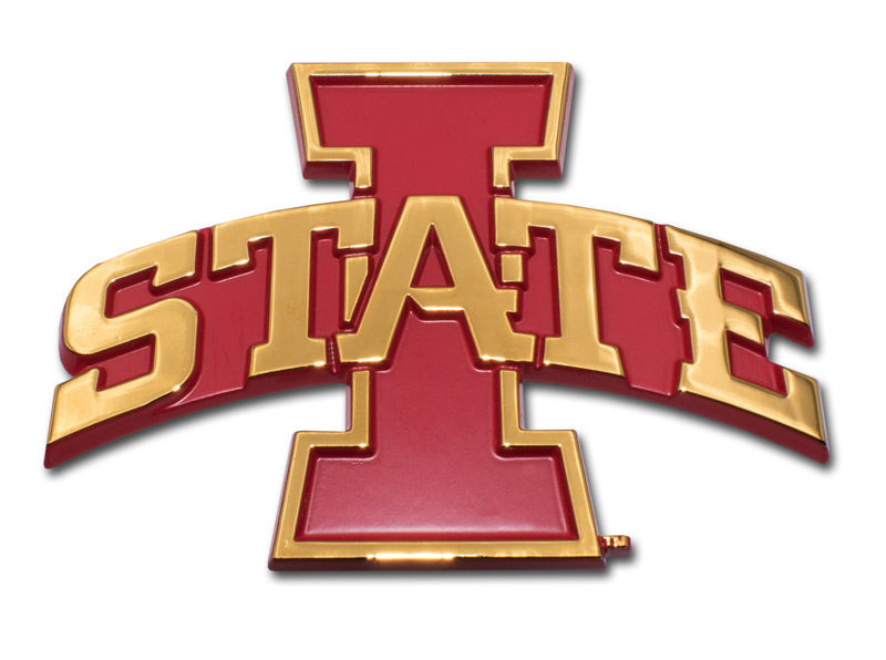 Iowa State Gold Plated Emblem | Elektroplate