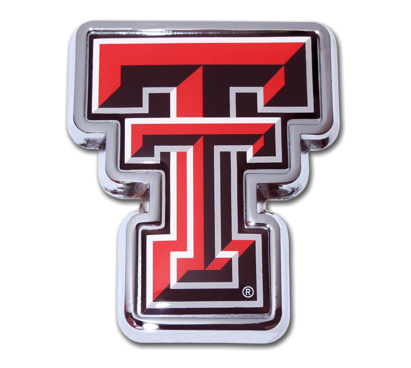 Texas Tech Red Chrome Emblem | Elektroplate