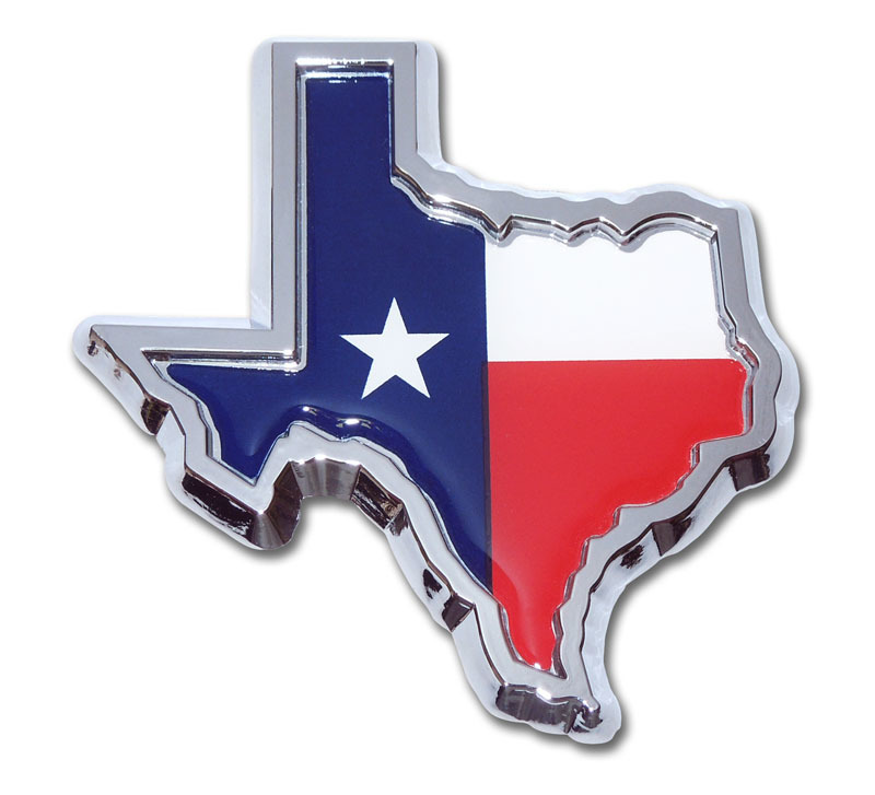State of Texas Flag Chrome Emblem | Elektroplate