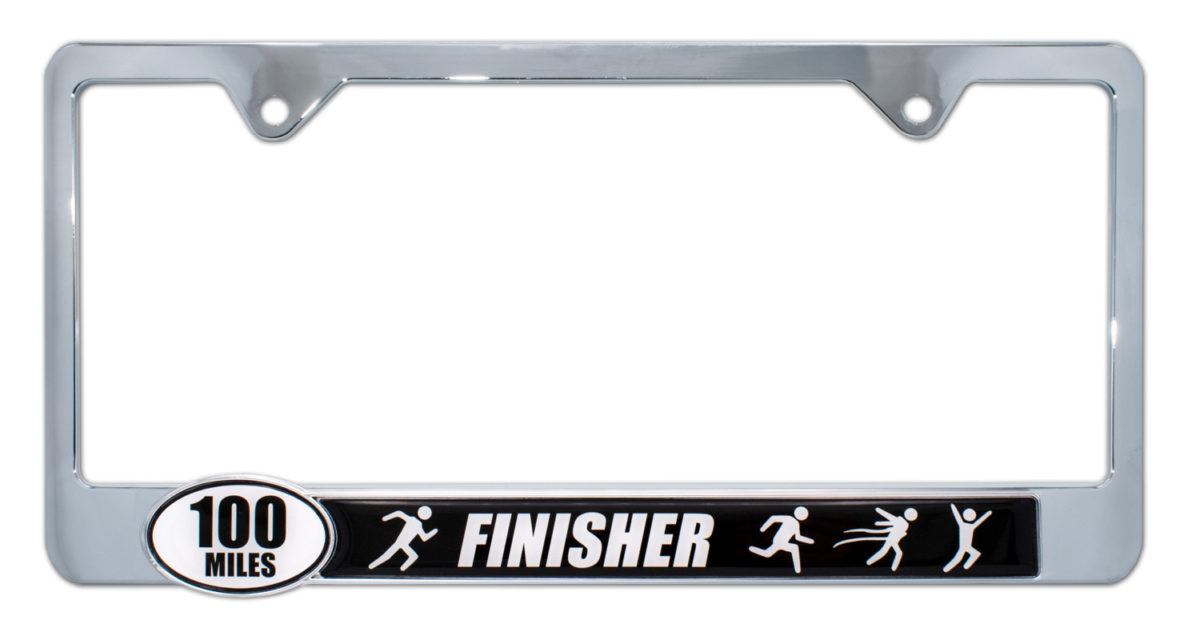 Ultra Marathon 100 Miles Finisher License Plate Frame | Elektroplate