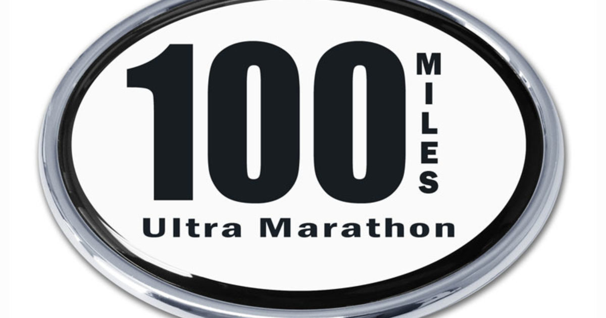 Ultra Marathon 100 Miles Chrome Emblem | Elektroplate