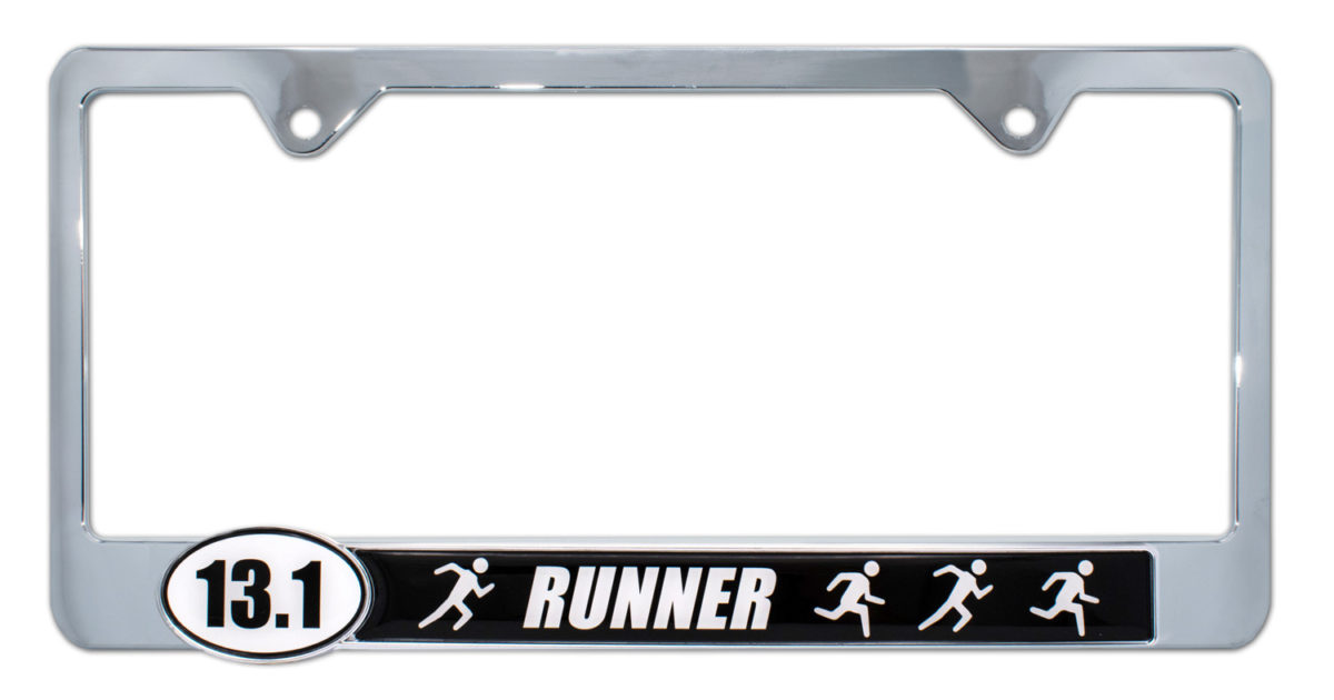 13.1 Half Marathon Runners License Plate Frame | Elektroplate