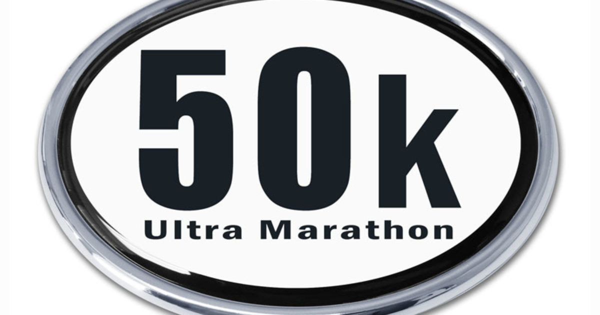 Ultra Marathon 50k Chrome Emblem | Elektroplate