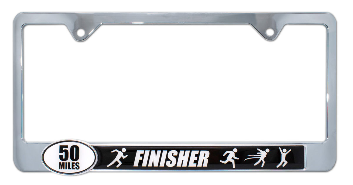 Ultra Marathon 50 Miles Finisher License Plate Frame | Elektroplate