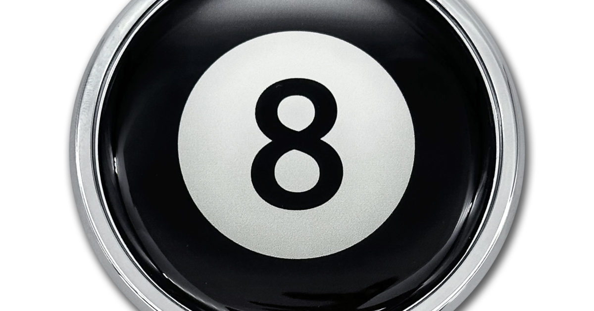 Magic 8 Ball Large Emblem | Elektroplate
