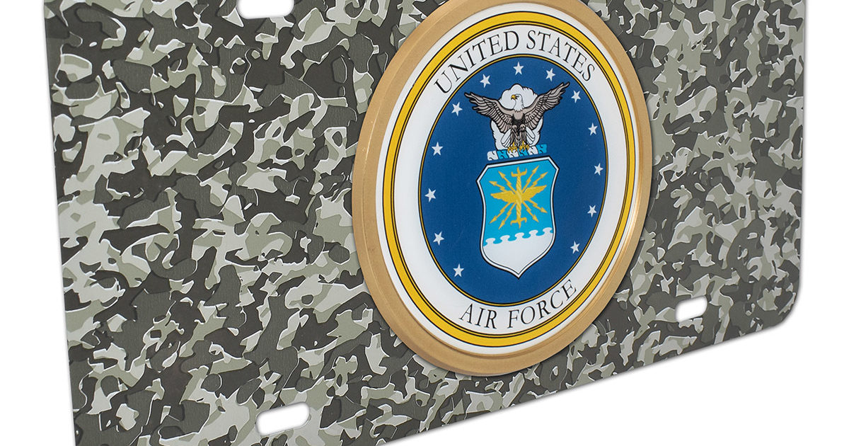 Air Force Urban Camo License Plate | Elektroplate