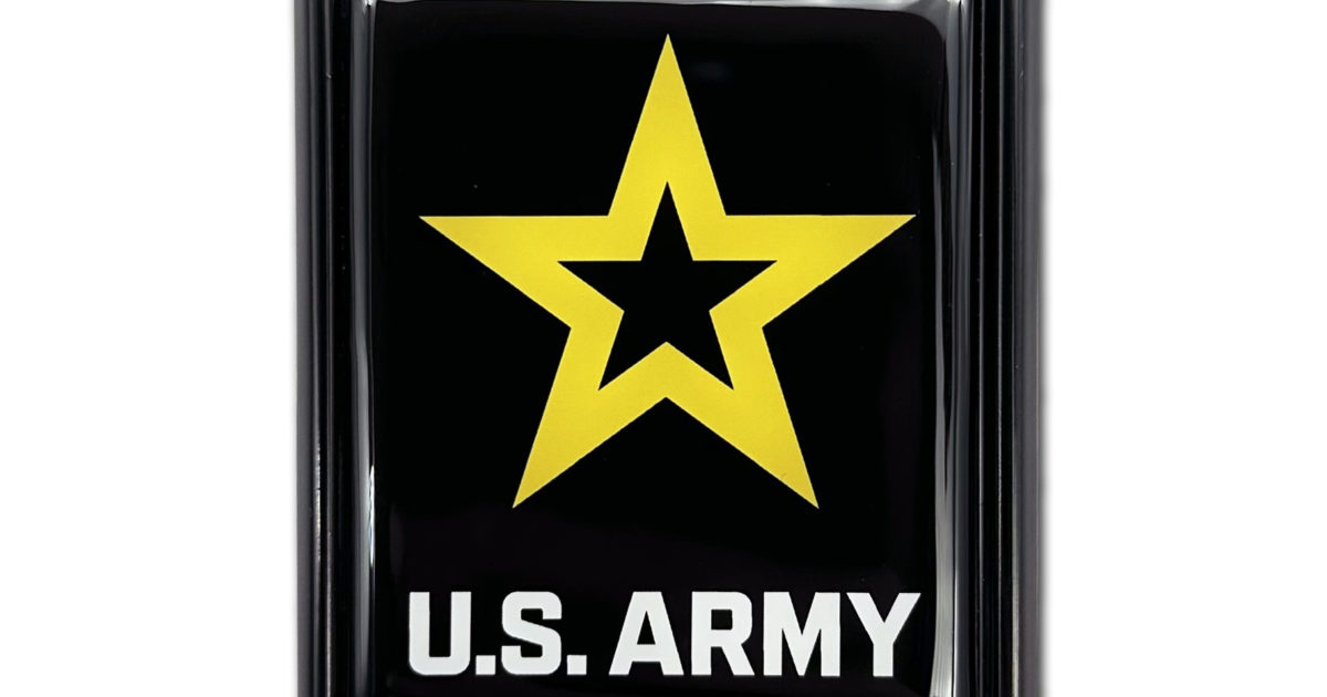 Army Black Metal Emblem | Elektroplate