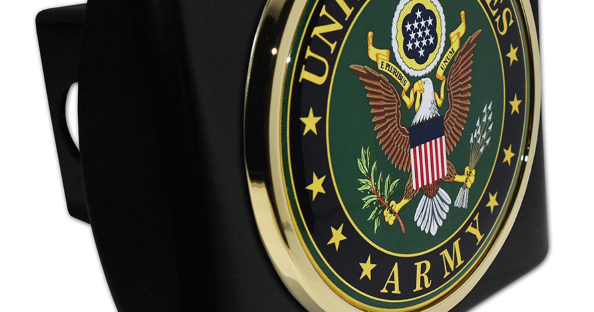 Army Black Hitch Cover | Elektroplate