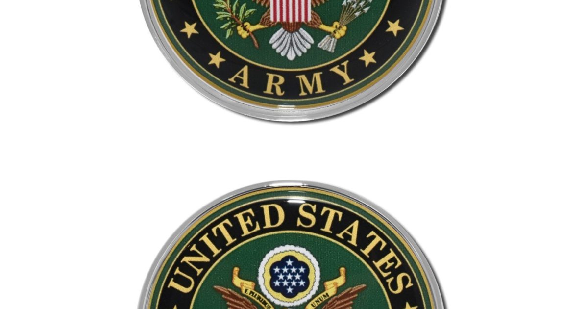 Army Crest Chrome Emblem Minis | Elektroplate