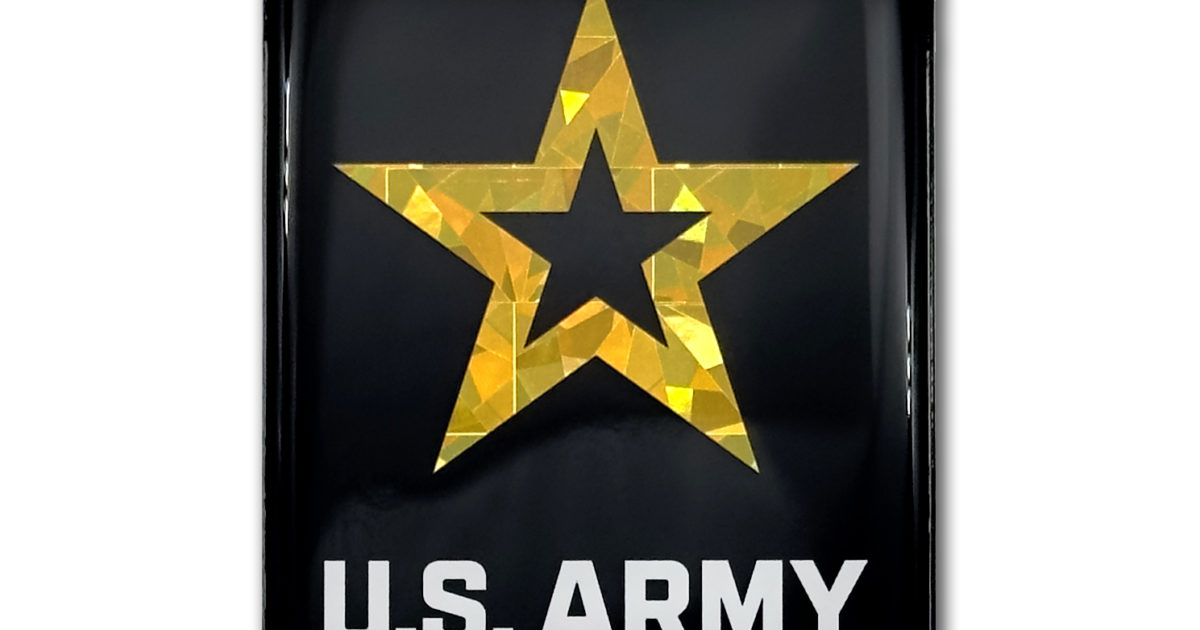 U.S. Army Star 3D Reflective Decal | Elektroplate