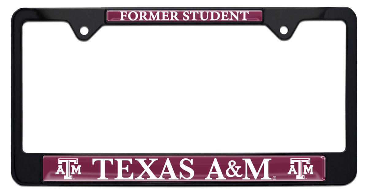 Texas A&M Alumni Black License Plate Frame | Elektroplate