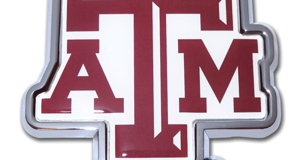 Texas A&M Color Chrome Emblem | Elektroplate