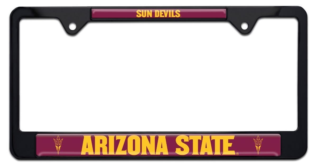 Arizona State Sun Devils Black License Plate Frame | Elektroplate