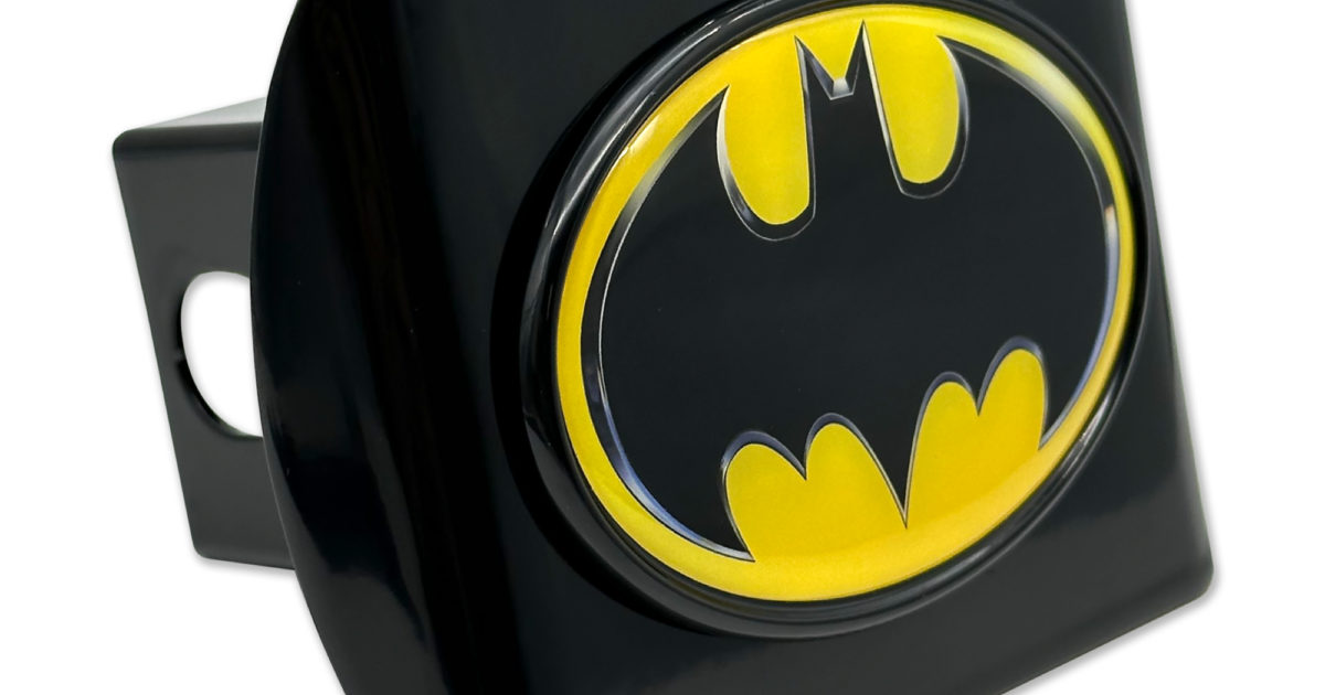 Batman Black Hitch Cover | Elektroplate