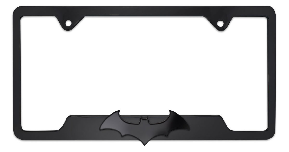 Batman Black Bat 3D Open Black License Plate Frame | Elektroplate