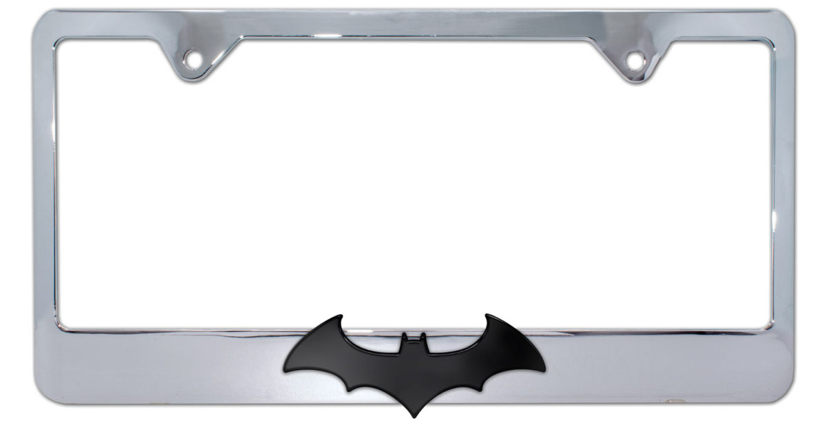 Batman Black Bat 3D Chrome License Plate Frame | Elektroplate