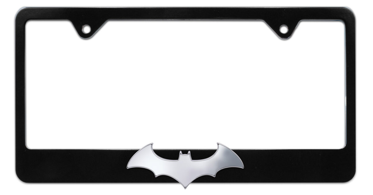 Batman Bat 3D Black License Plate Frame | Elektroplate