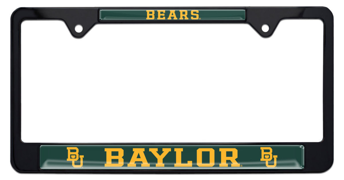 Baylor Bears Black License Plate Frame | Elektroplate