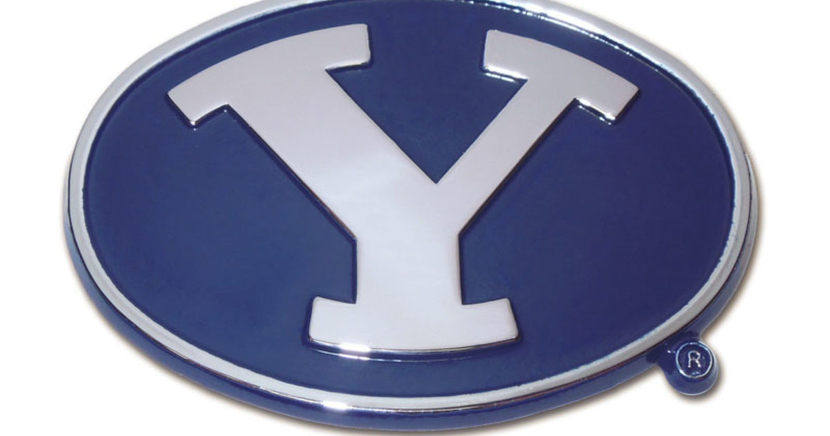 BYU Navy Chrome Emblem | Elektroplate