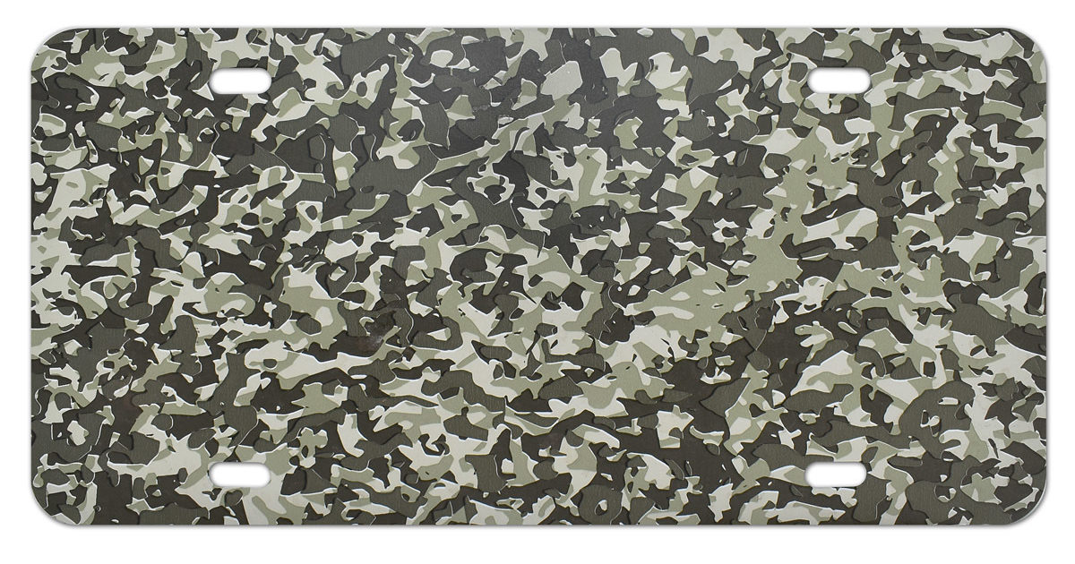 Urban Camo License Plate | Elektroplate