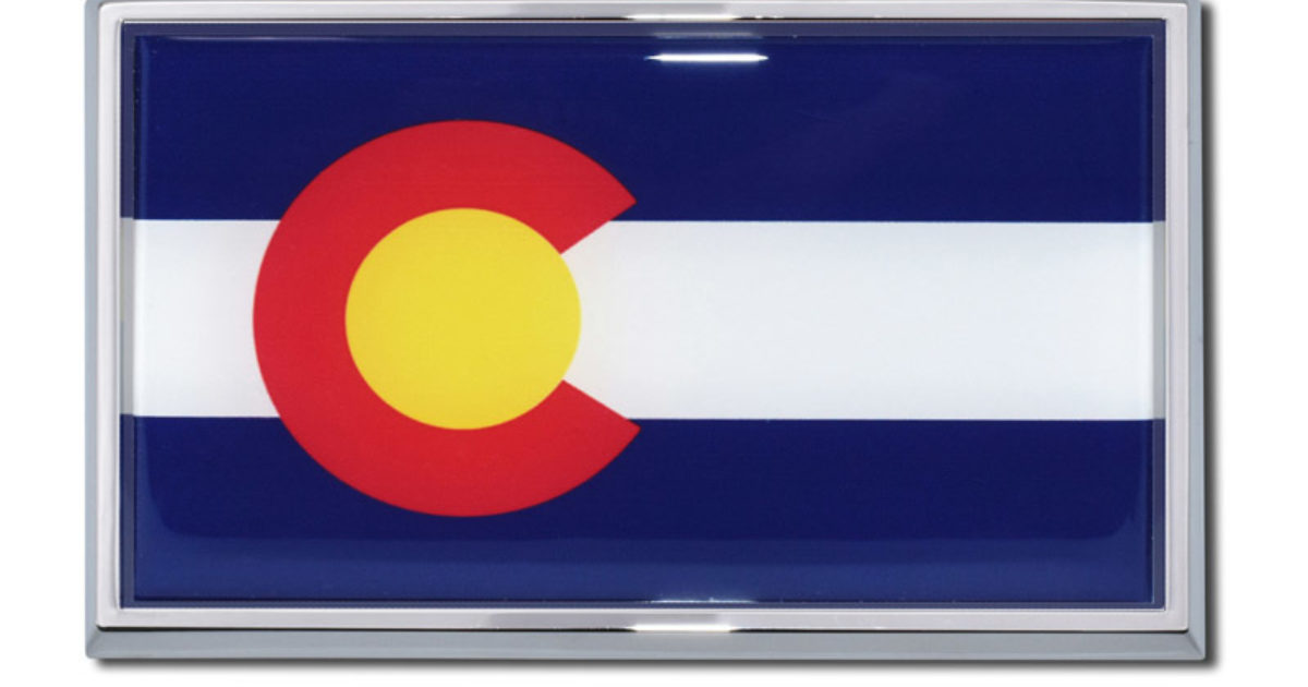 Colorado Flag Auto Emblem | Elektroplate