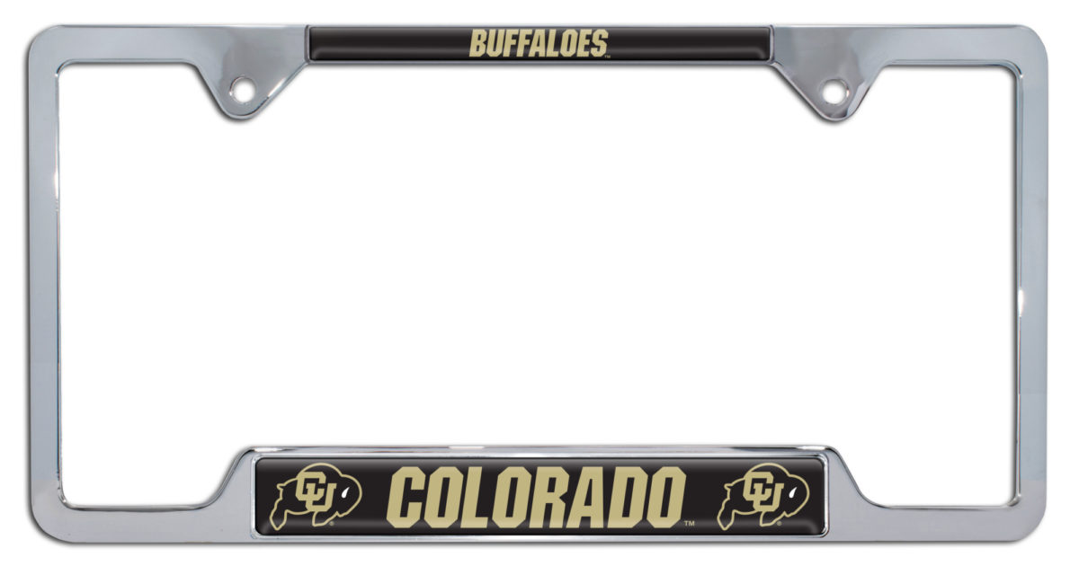 Colorado Buffaloes Open Corner License Plate Frame | Elektroplate