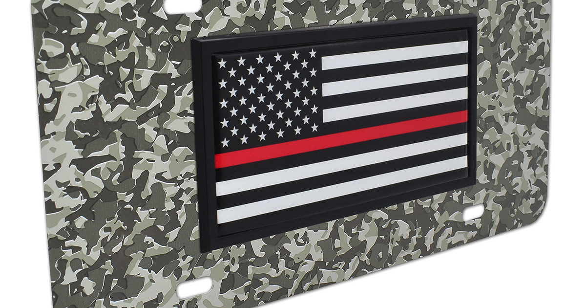 Firefighter Camo License Plate | Elektroplate