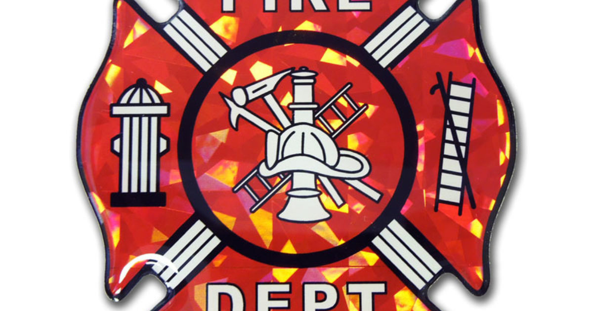 Firefighter 3D Reflective Decal | Elektroplate