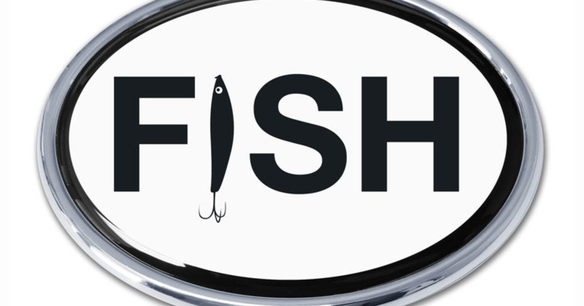 Fish Chrome Emblem | Elektroplate