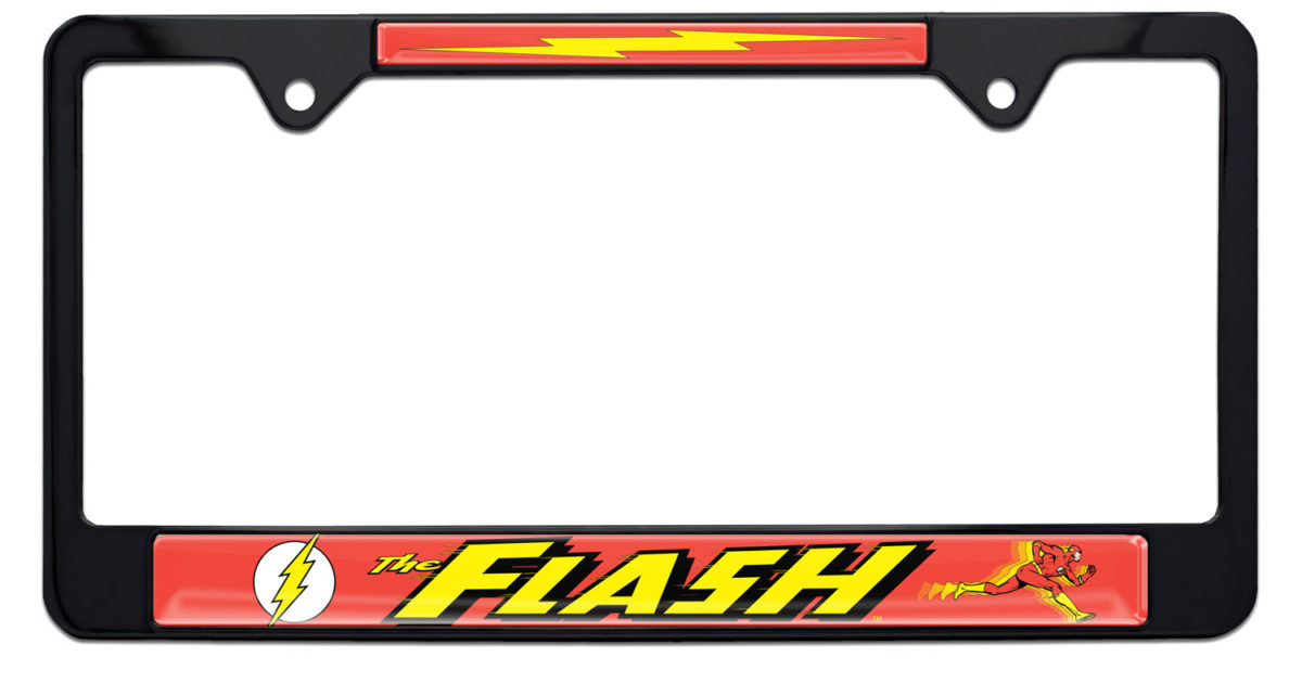 The Flash Black License Plate Frame | Elektroplate