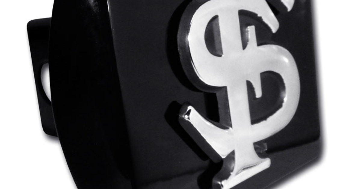 Florida State Black Hitch Cover | Elektroplate