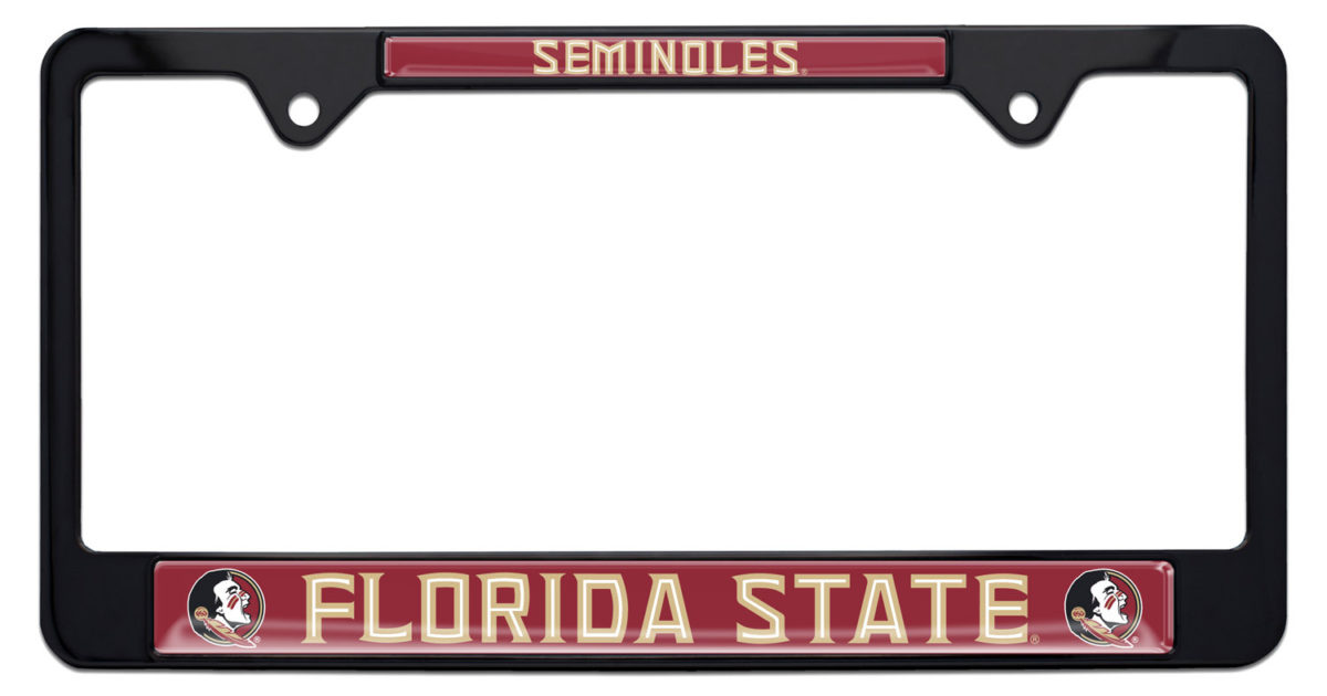 Florida State Seminoles Black License Plate Frame | Elektroplate