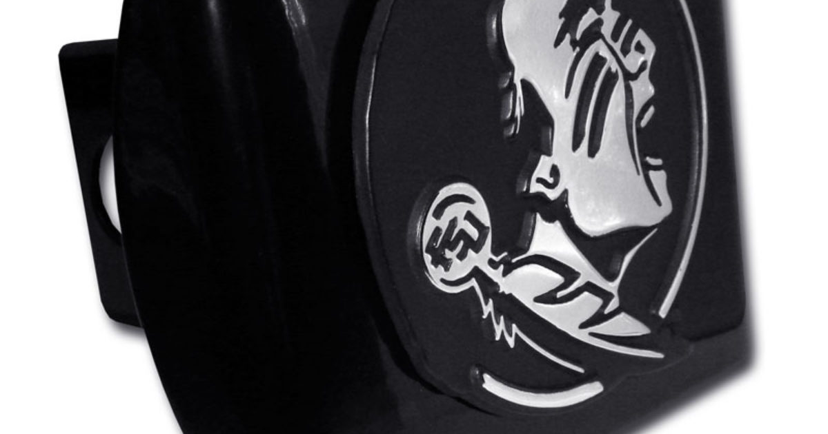 Florida State Seminole Black Hitch Cover | Elektroplate