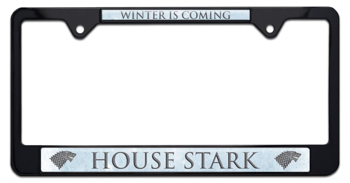 House Stark License Plate Frame | Elektroplate