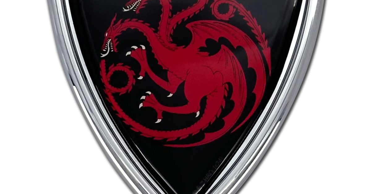 Game of Thrones Targaryen Shield Emblem | Elektroplate