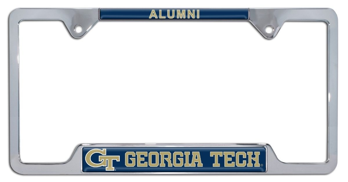 Georgia Tech Alumni Chrome License Plate Frame | Elektroplate