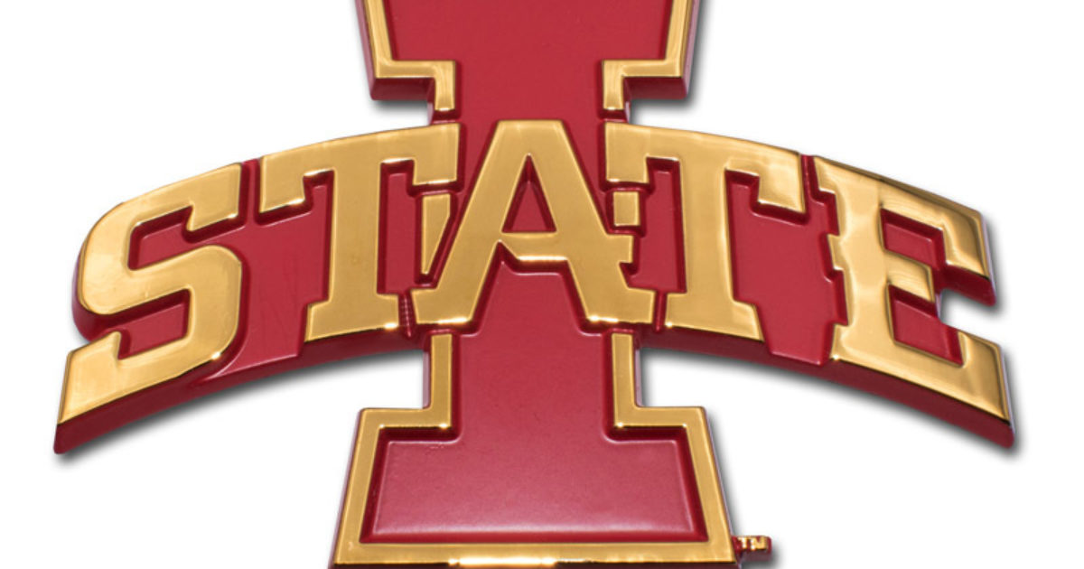 Iowa State Gold Plated Emblem | Elektroplate