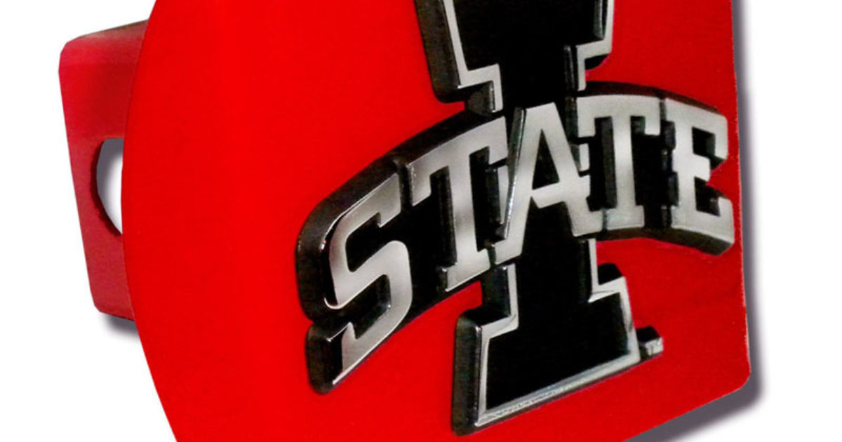 Iowa State Red Hitch Cover | Elektroplate