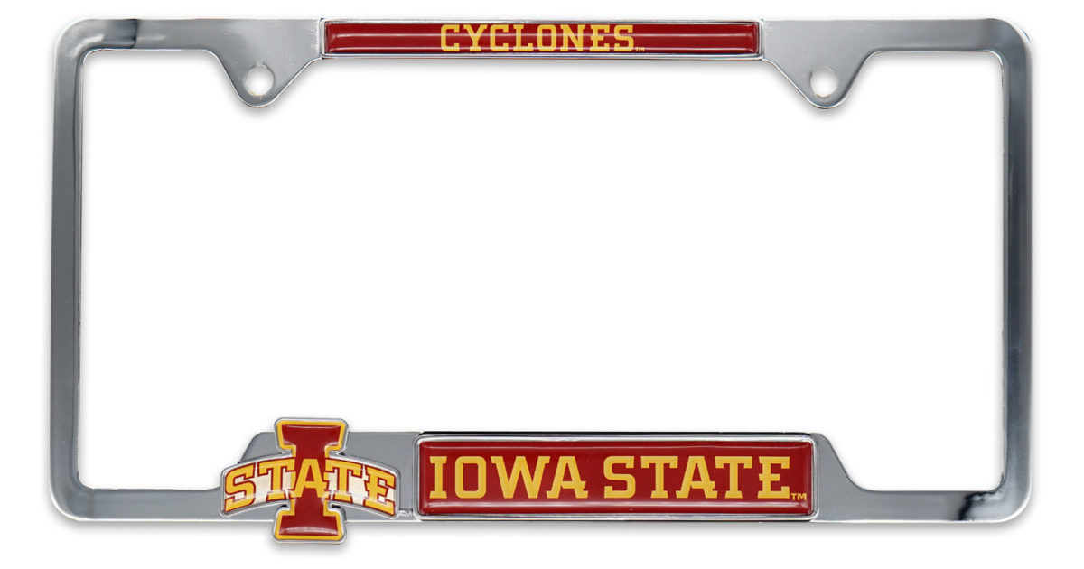 Iowa State 3D Cyclones License Plate Frame | Elektroplate