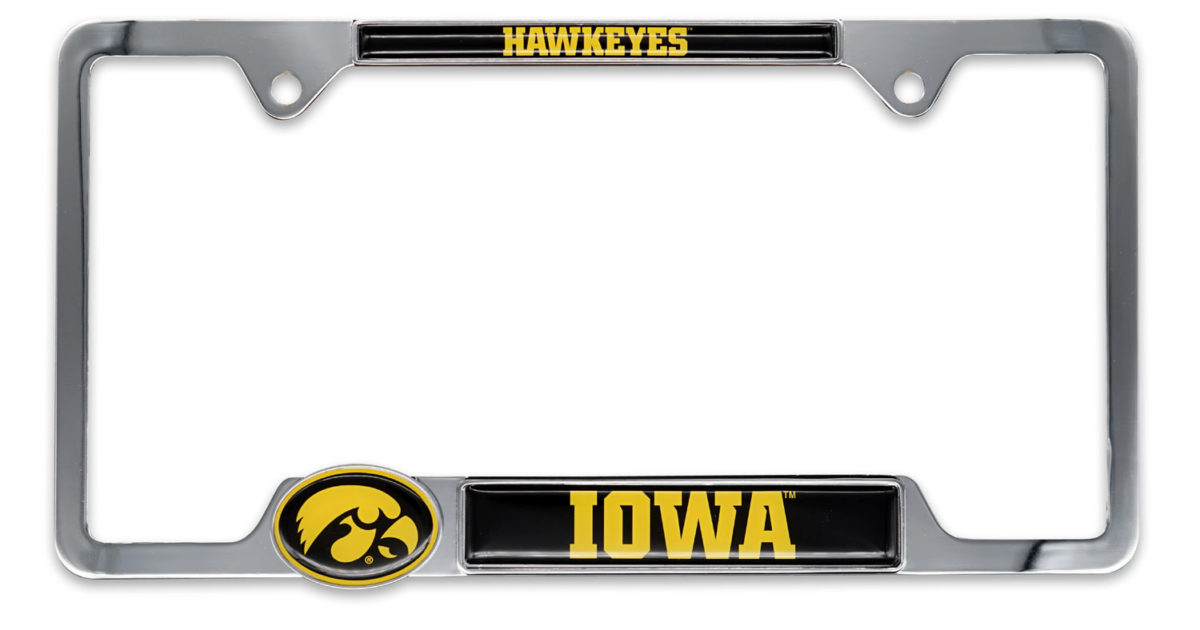 Iowa Hawkeyes License Plate Frame | Elektroplate