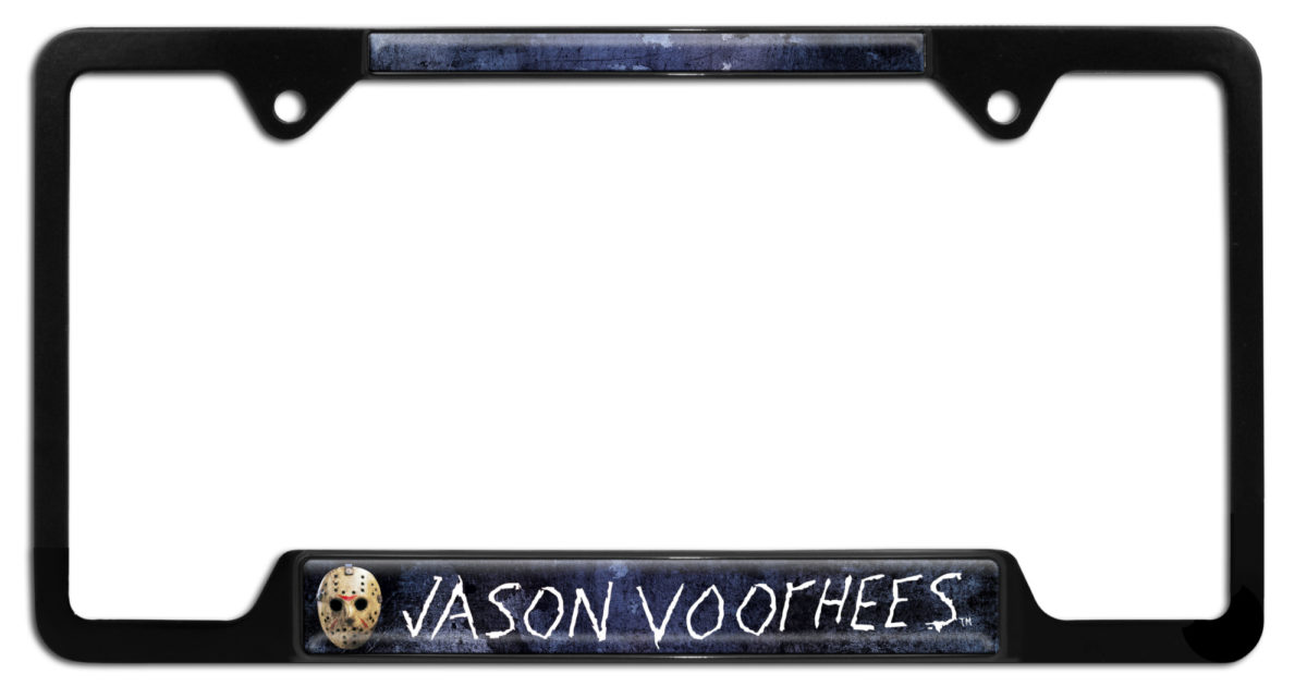 Jason Voorhees Open License Plate Frame | Elektroplate