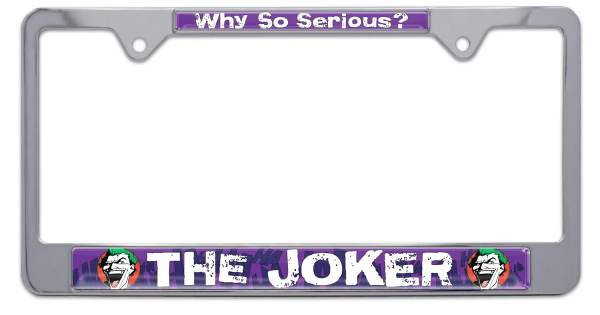 Joker License Plate Frame | Elektroplate