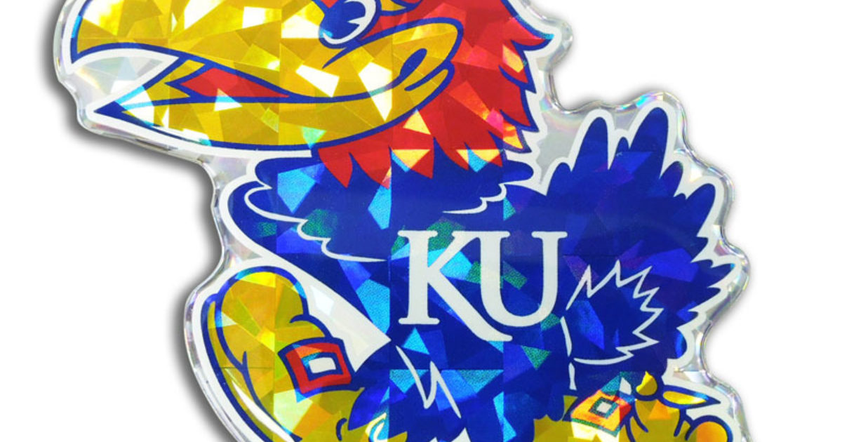 University of Kansas Color 3D Reflective Decal | Elektroplate