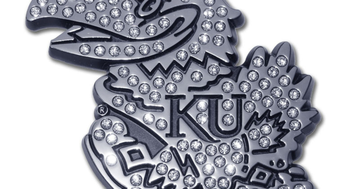 University of Kansas Crystal Chrome Emblem | Elektroplate