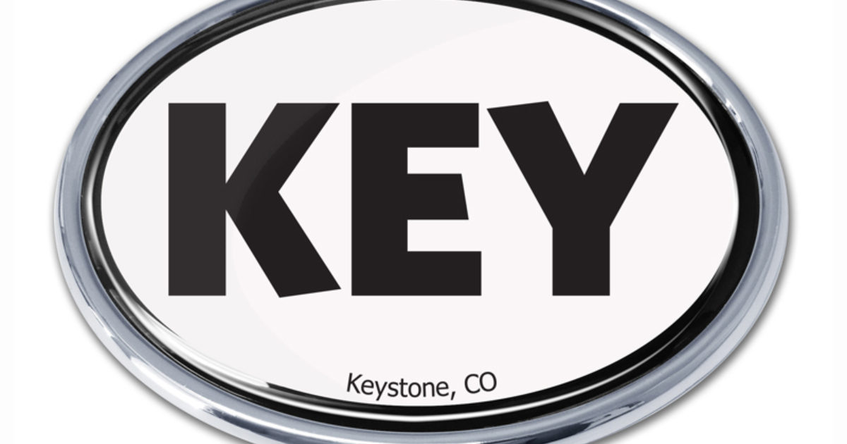 Keystone White Chrome Emblem | Elektroplate