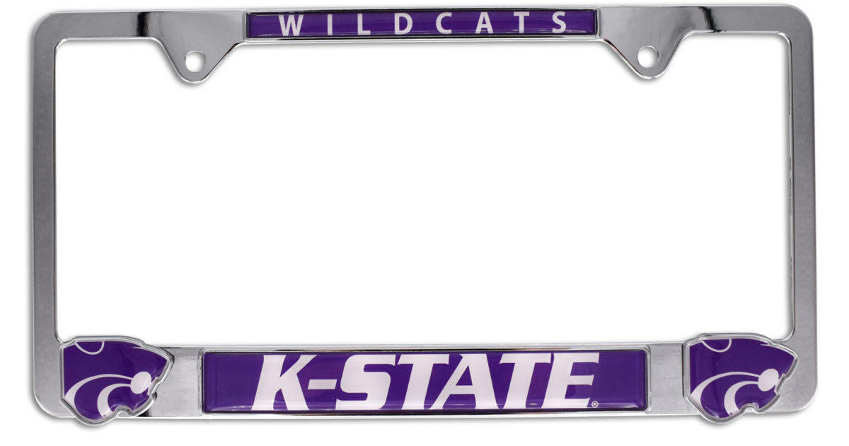 Kansas State 3D Wildcats License Plate Frame | Elektroplate