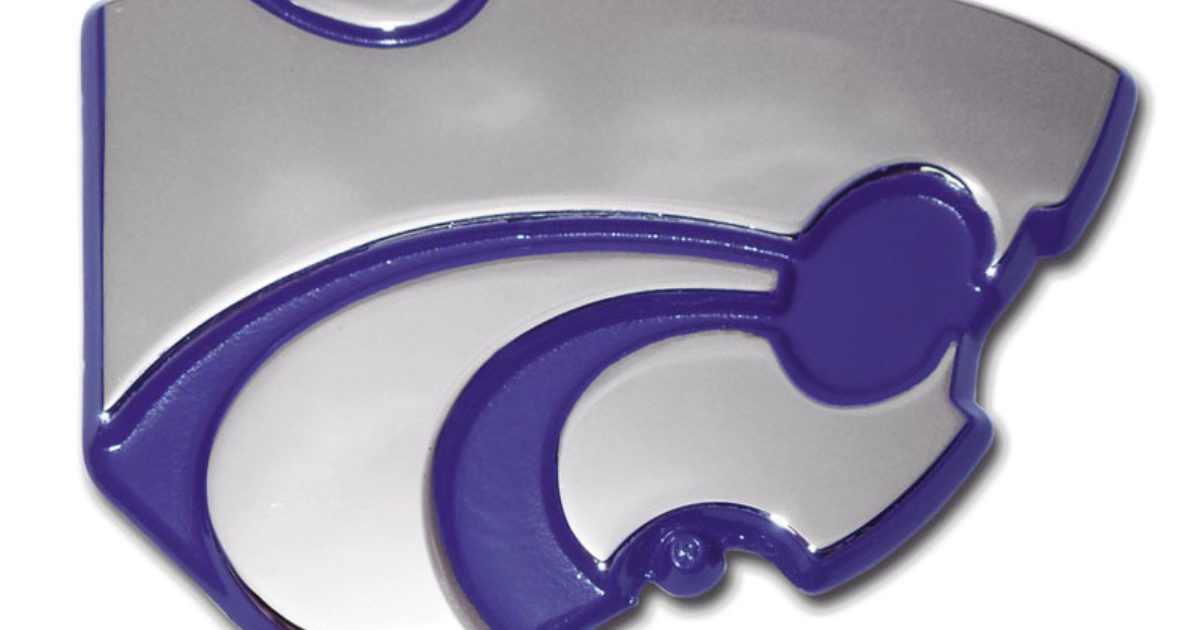 Kansas State Purple Chrome Emblem | Elektroplate
