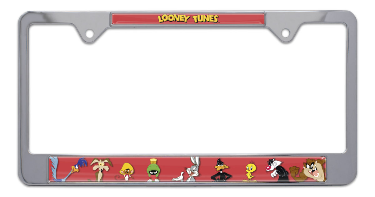 Looney Tunes Chrome License Plate Frame | Elektroplate