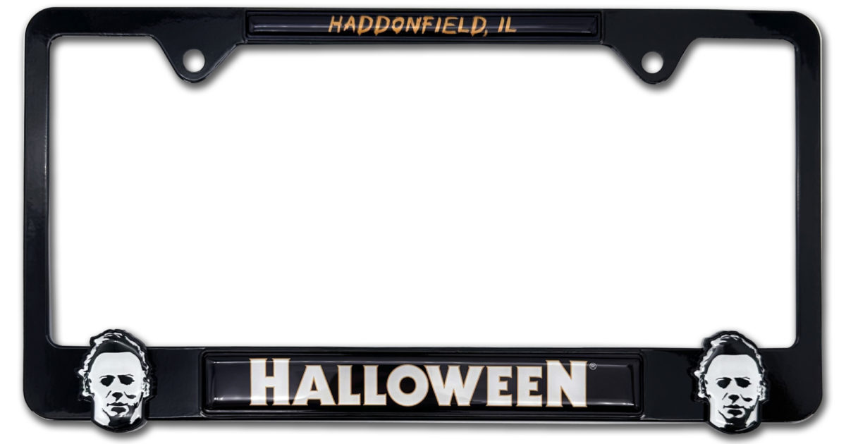 3D Halloween Haddonfield License Plate Frame | Elektroplate