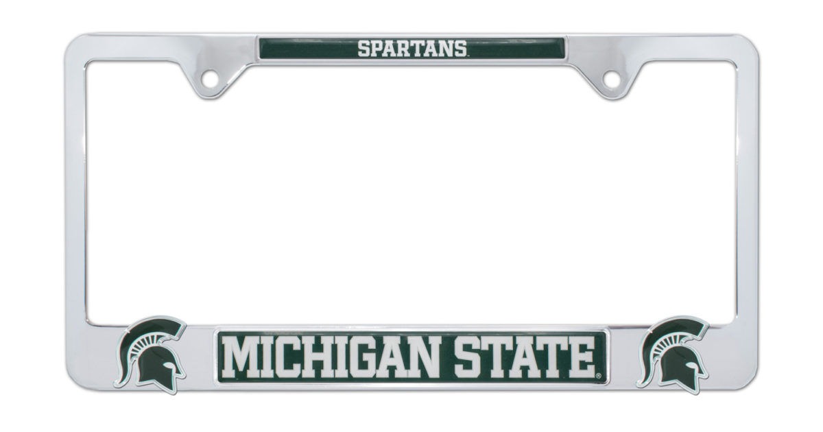 Michigan State Spartans 3D License Plate Frame | Elektroplate